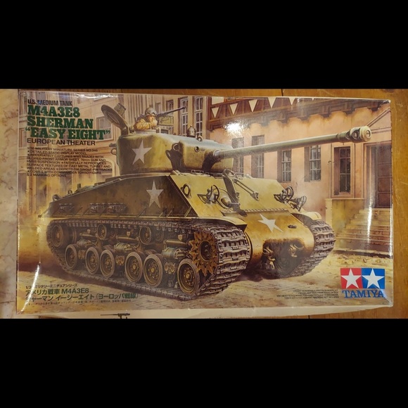 Toys | Tamiya M4a3e8 Sherman Easy Eight Tank Model Kit | Poshmark